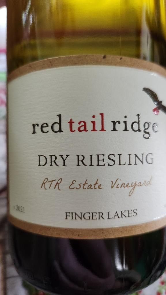 2023 Red Tail Ridge Winery Dry Riesling RTR Estate Vineyard, USA, New ...