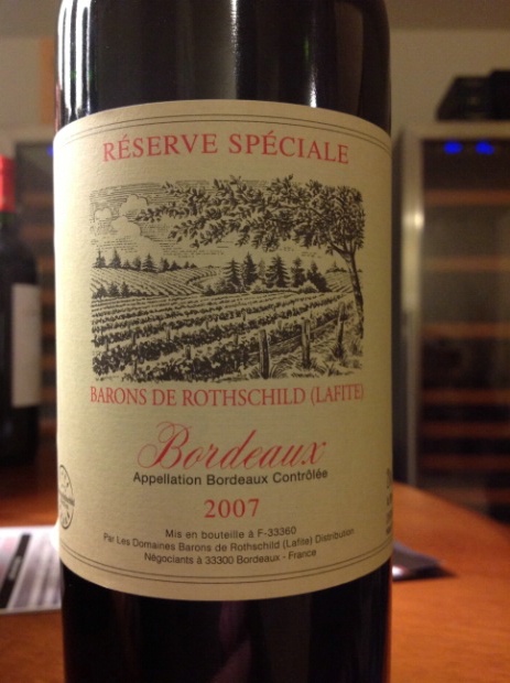 2010 Barons de Rothschild (Lafite) Bordeaux Réserve Spéciale ...