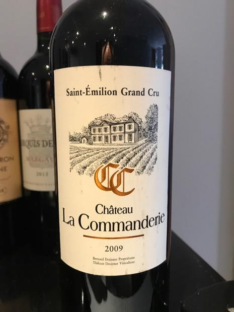 2009 Château La Commanderie St. Émilion Grand Cru, France, Bordeaux ...