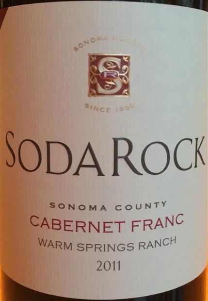 2007 Soda Rock Winery Cabernet Franc Reserve Warm Springs Ranch, USA ...