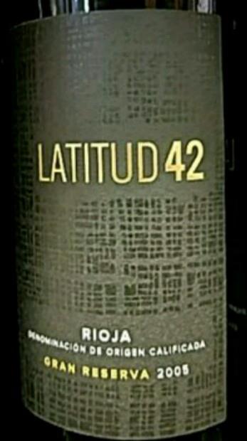 NV Latitud 42 Rioja Gran Reserva, Spain, La Rioja, Rioja - CellarTracker