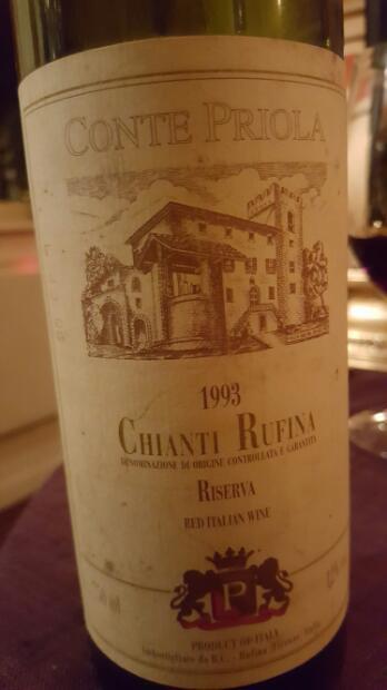 1993 Conte Priola Chianti Riserva, Italy, Tuscany, Chianti - CellarTracker