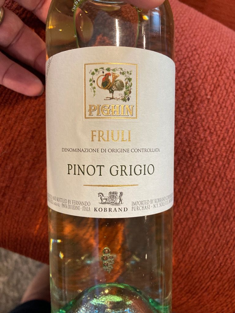 2020 Fratelli Pighin Collio Pinot Grigio, Italy, Friuli-Venezia Giulia ...