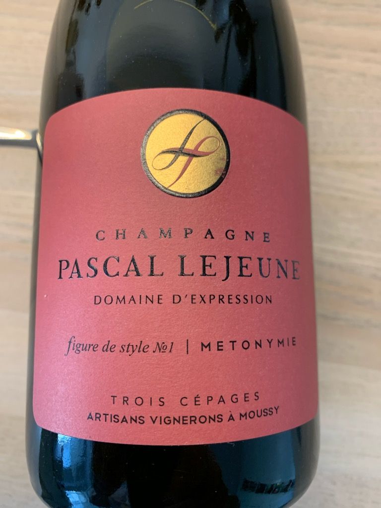2020 Pascal Lejeune Champagne Figure de Style No.1 - Metonymie, France ...