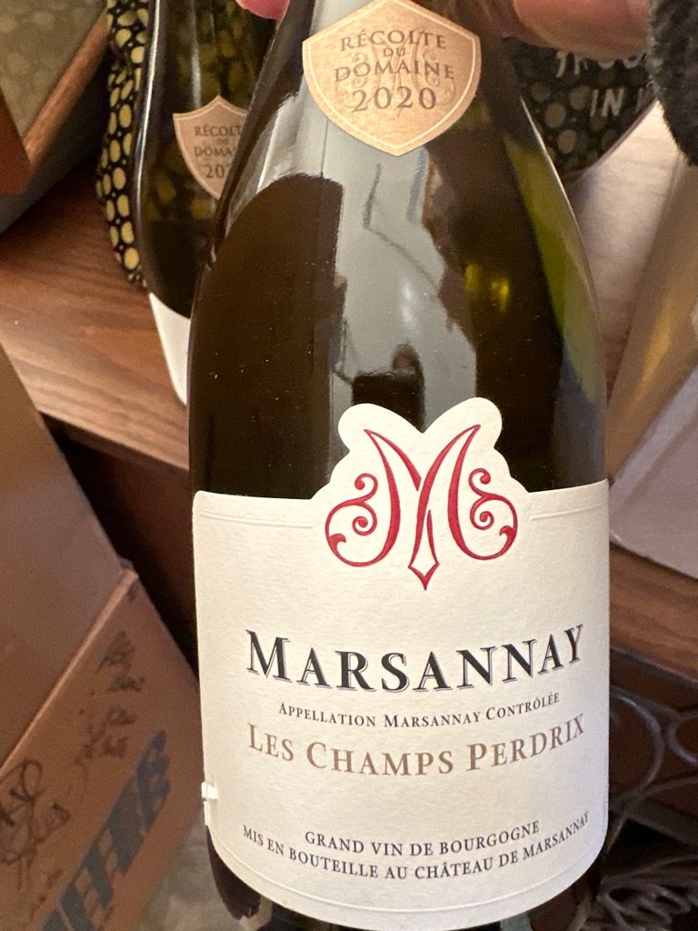 2021 Domaine du Château de Marsannay Marsannay Les Champs Perdrix Blanc ...