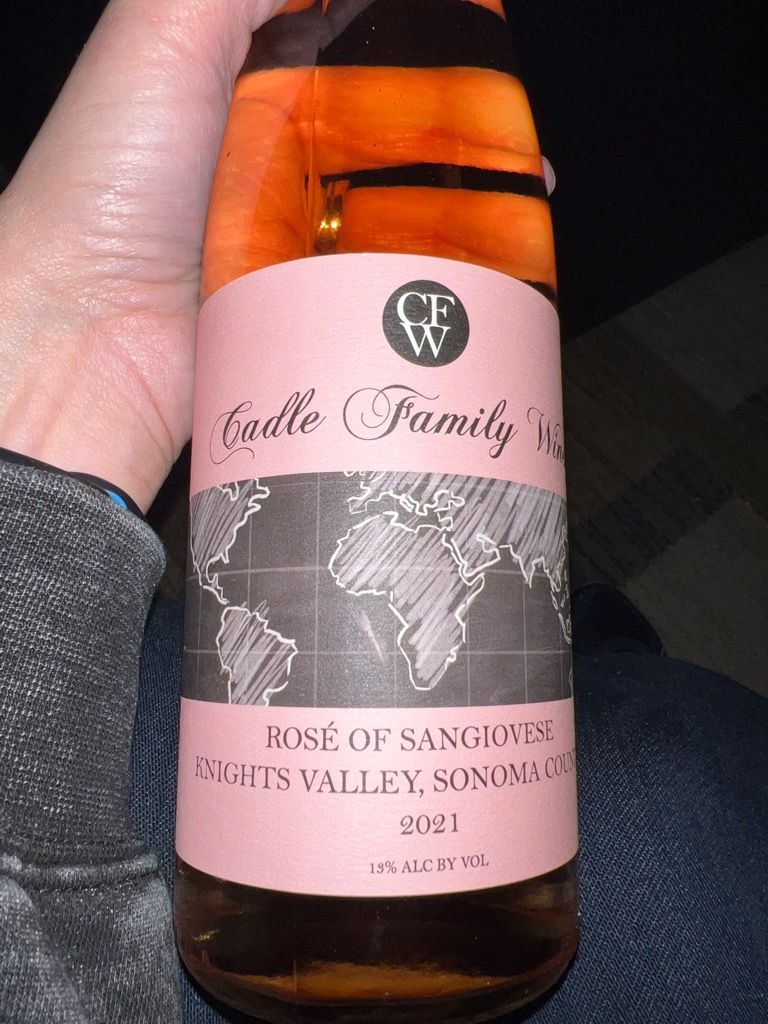 2022 Cadle Family Wines Sangiovese Rosé, USA, California, Sonoma County ...