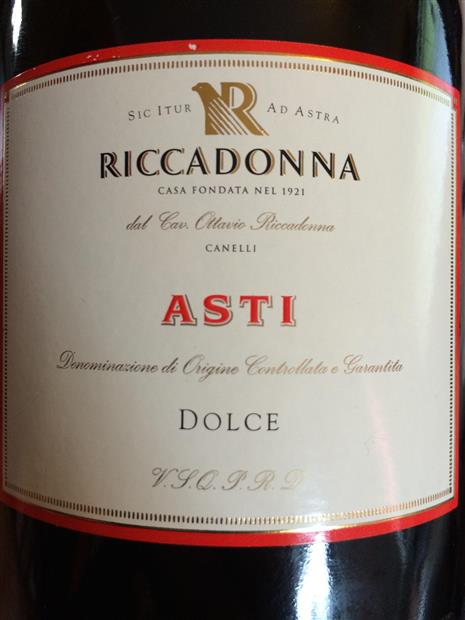NV Riccadonna Asti Spumante Sweet Asti, Italy, Piedmont, Asti, Asti ...