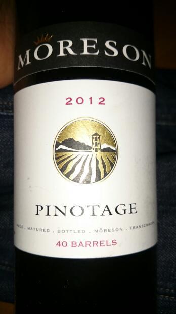 2012 Môreson Pinotage, South Africa, Coastal Region, Franschhoek Valley ...