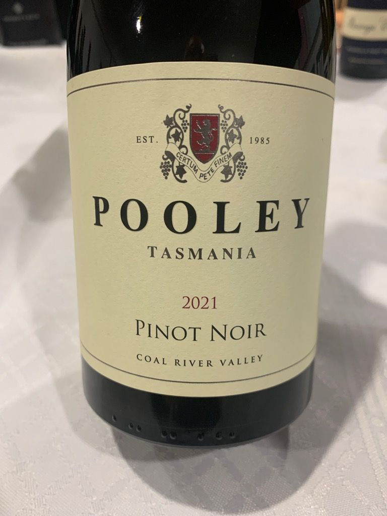 2021 Pooley Pinot Noir Coal River, Australia, Tasmania, Coal River ...