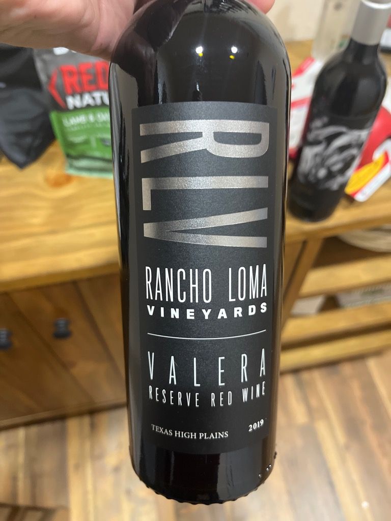2019 Rancho Loma Vineyards Valera Reserve Texas High Plains, USA, Texas ...