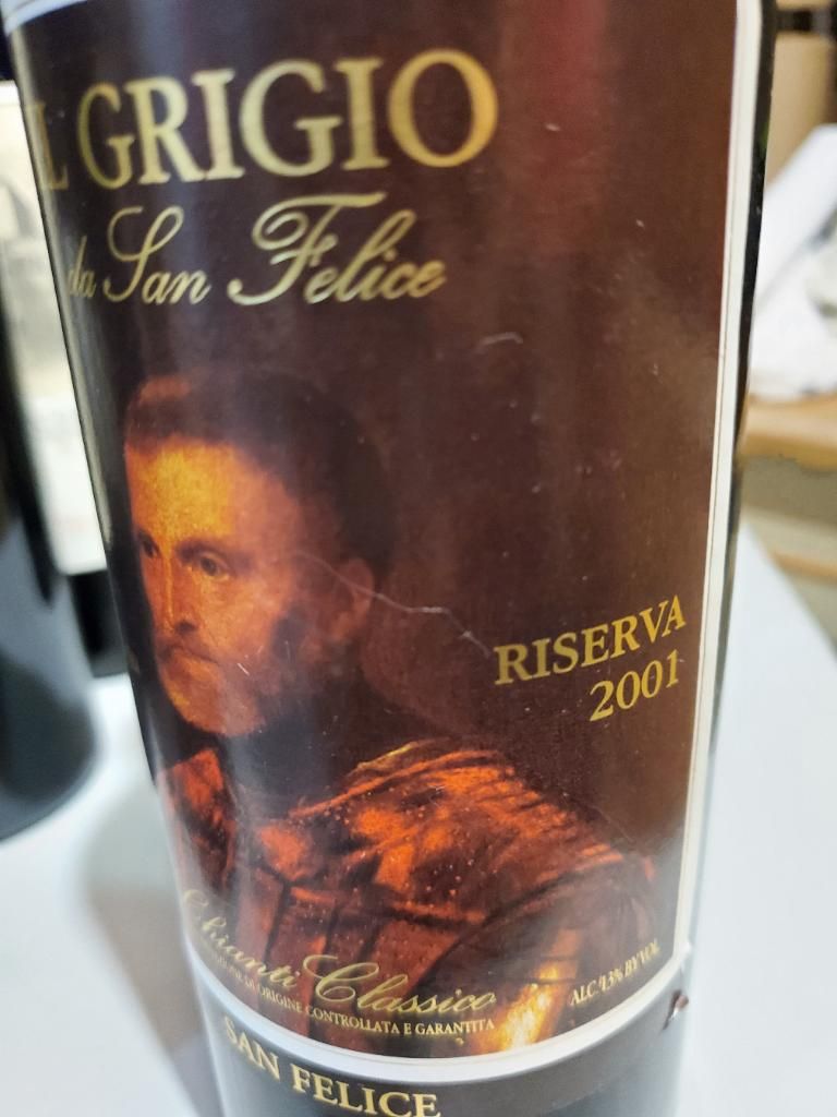 2001 San Felice Chianti Classico Il Grigio Riserva, Italy, Tuscany ...