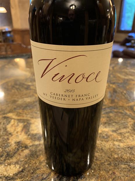 2015 Vinoce Cabernet Franc Mt. Veeder, USA, California, Napa Valley, Mt ...