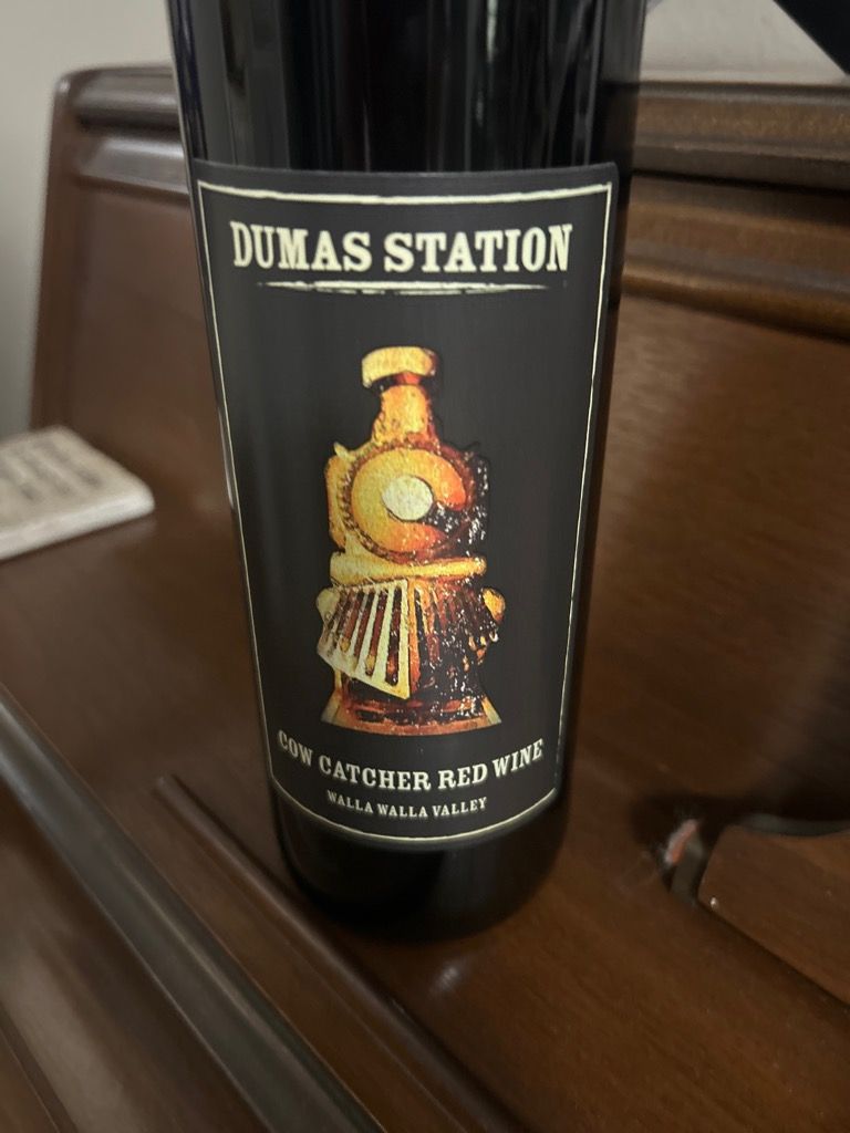 NV Dumas Station Cow Catcher Red, USA, Washington, Columbia Valley ...