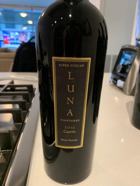 2016 Luna Vineyards Canto, USA, California, Napa Valley - CellarTracker