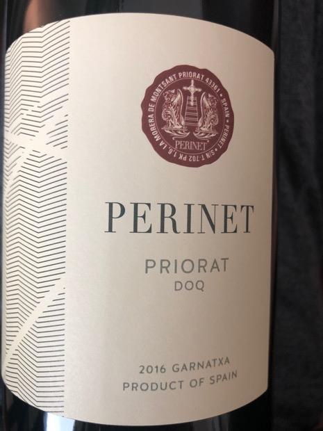 2016 Perinet Priorat Garnatxa, Spain, Catalunya, Priorat - CellarTracker