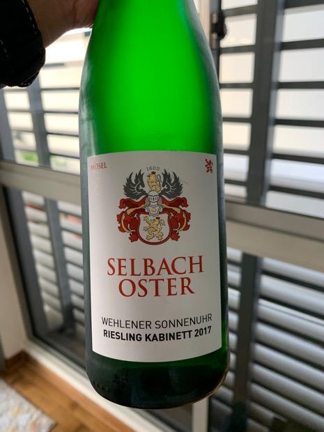 2017 Selbach-Oster Wehlener Sonnenuhr Riesling Kabinett, Germany, Mosel ...