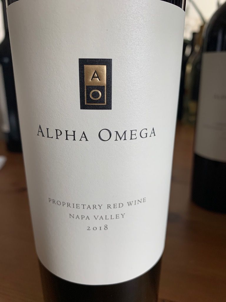 2018 Alpha Omega Proprietary Red Wine Napa Valley, USA, California ...