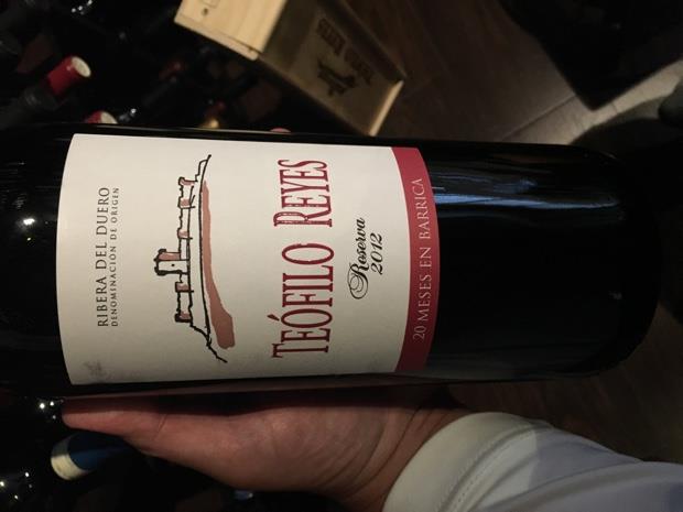 2012 Bodegas Reyes Ribera del Duero Teófilo Reyes Reserva, Spain ...