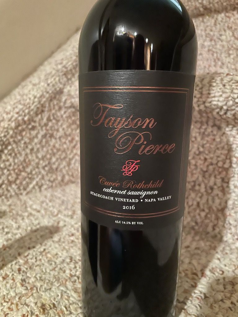 2016 Tayson Pierce Cabernet Sauvignon Stagecoach Vineyard, USA ...