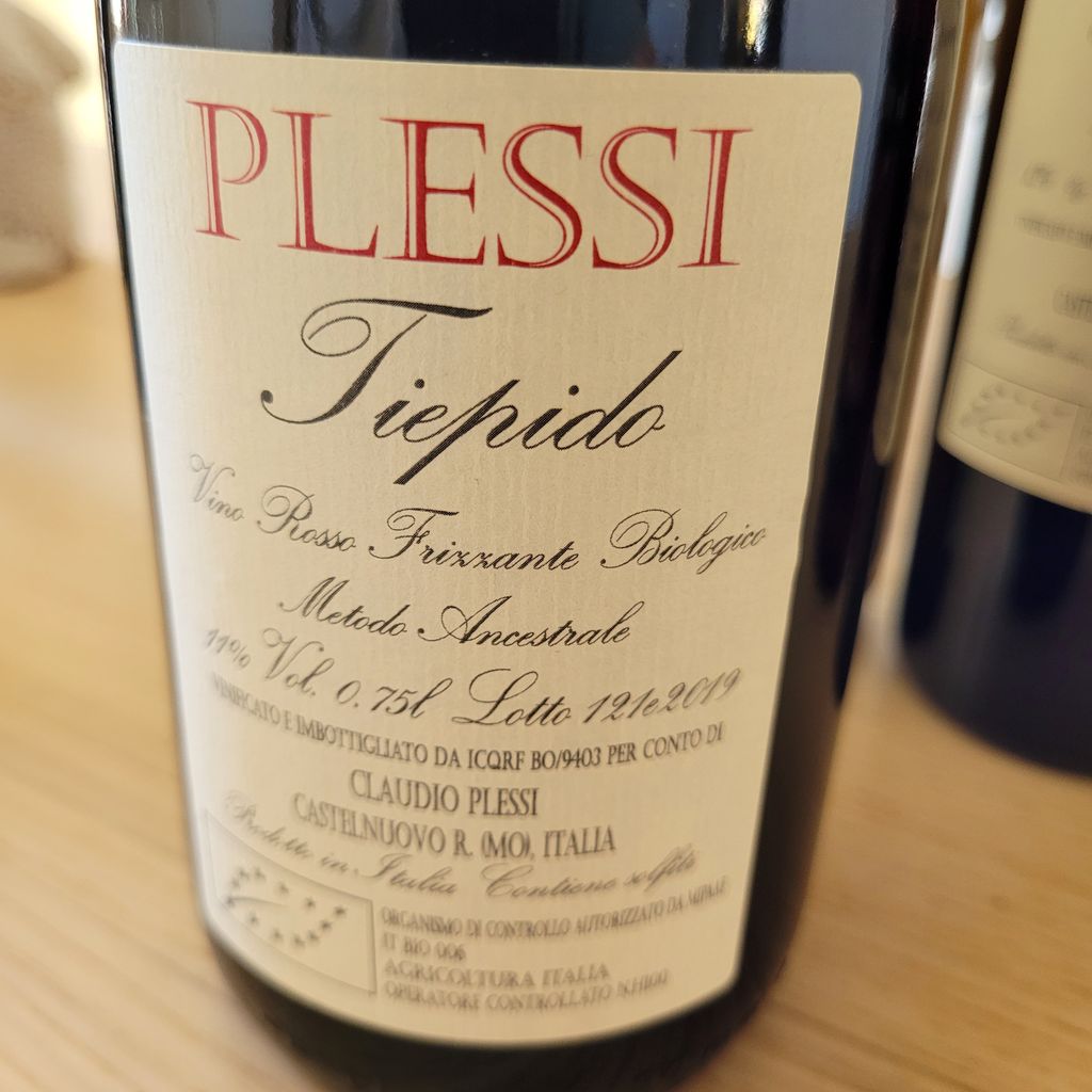 2019 Claudio Plessi Tiepido, Italy, Emilia-Romagna, Vino da Tavola ...