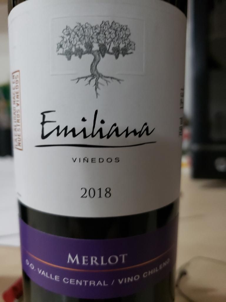 2018 Emiliana Merlot, Chile, Rapel Valley - CellarTracker