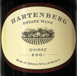 1981 Hartenberg Shiraz, South Africa, Coastal Region, Stellenbosch ...
