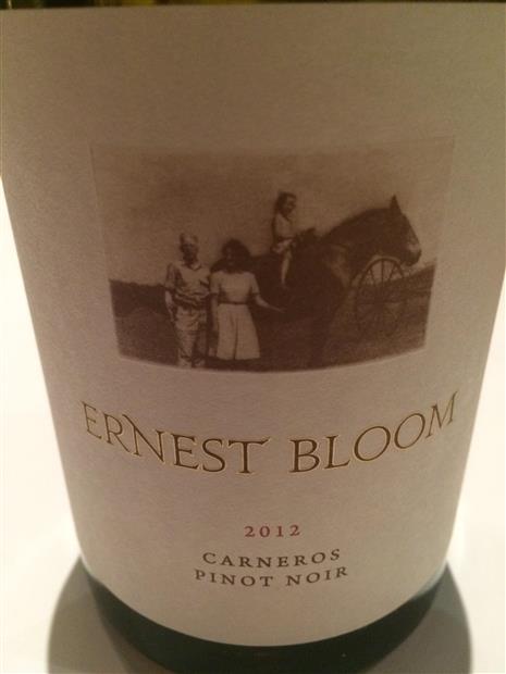 2012 Ernest Bloom Pinot Noir, USA, California, Napa / Sonoma, Carneros ...