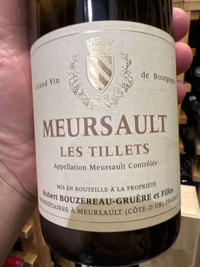 2020 Hubert Bouzereau-Gruère et Filles Meursault Les Tillets, France ...