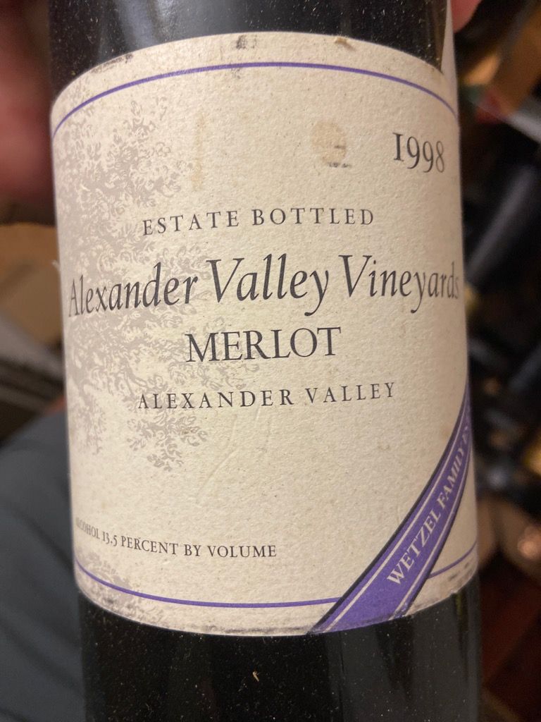 2004 Alexander Valley Vineyards Merlot Wetzel Family, USA, California ...