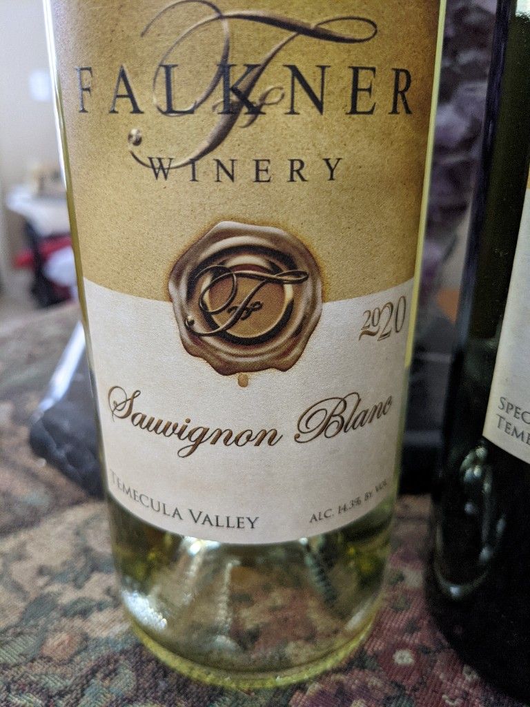 2021 Falkner Winery Sauvignon Blanc, USA, California, South Coast ...