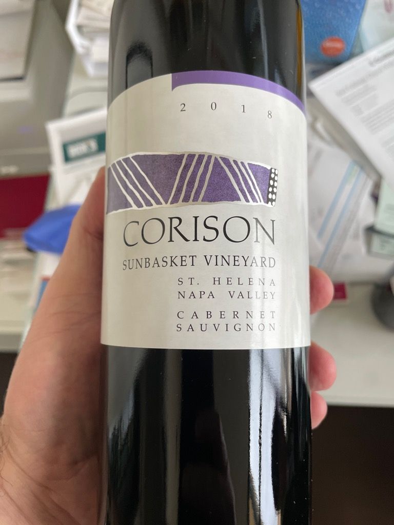 2018 Corison Cabernet Sauvignon Sunbasket Vineyard, USA, California ...