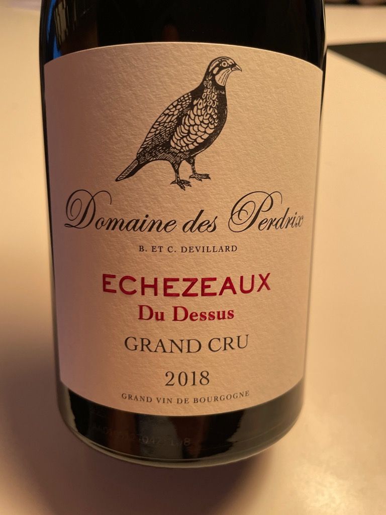 2018 Domaine des Perdrix Echezeaux du Dessus, France, Burgundy, Côte de ...