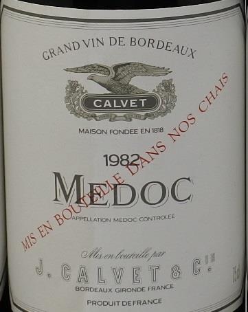 2006 Calvet Médoc, France, Bordeaux, Médoc - CellarTracker