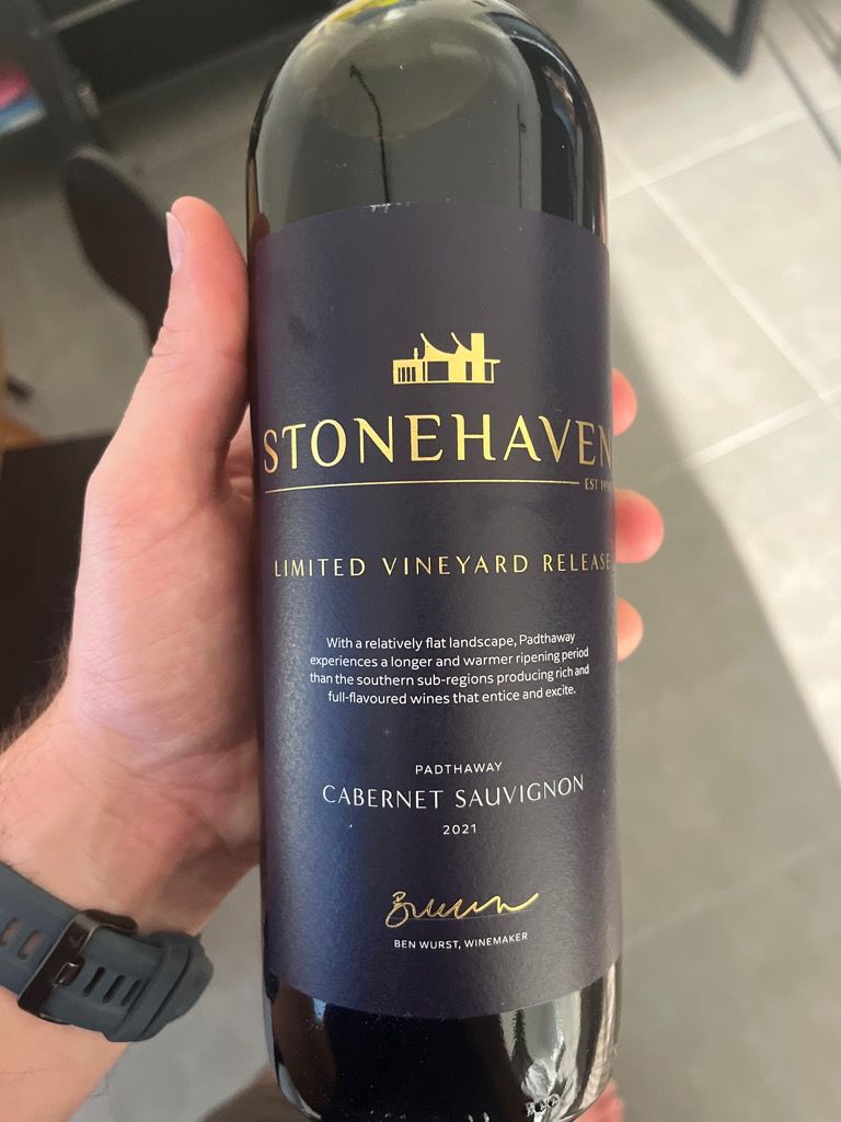 2021 Stonehaven Cabernet Sauvignon Limited Vineyard Release, Australia ...