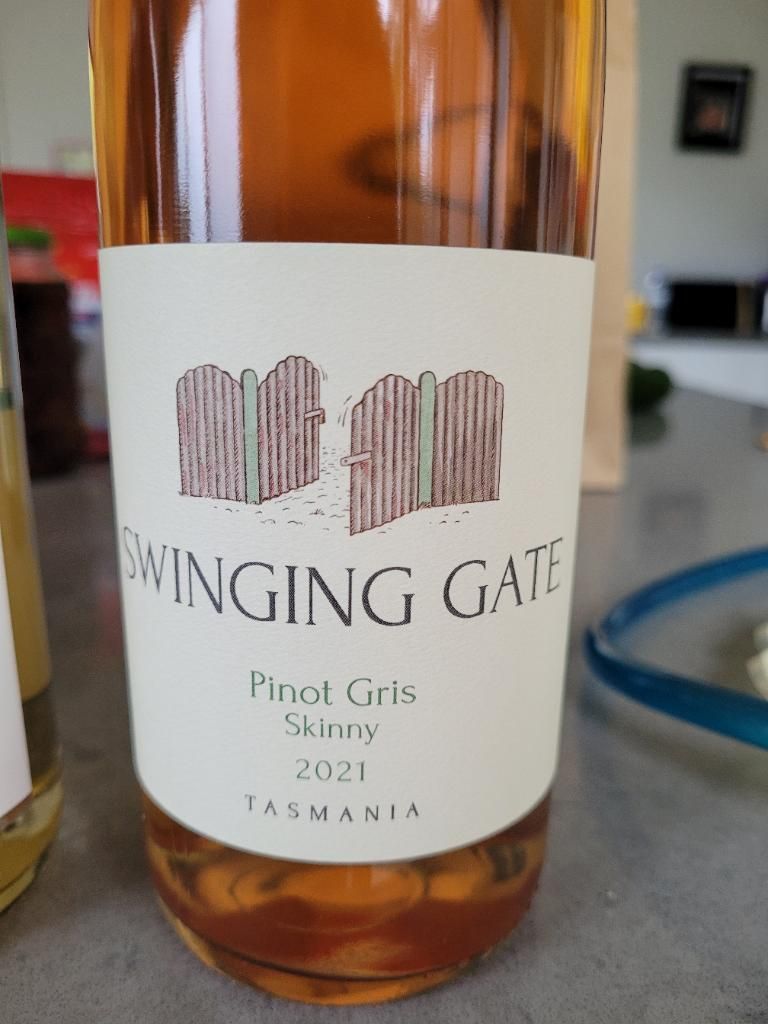 2022 Swinging Gate Pinot Gris Skinny, Australia, Tasmania - CellarTracker