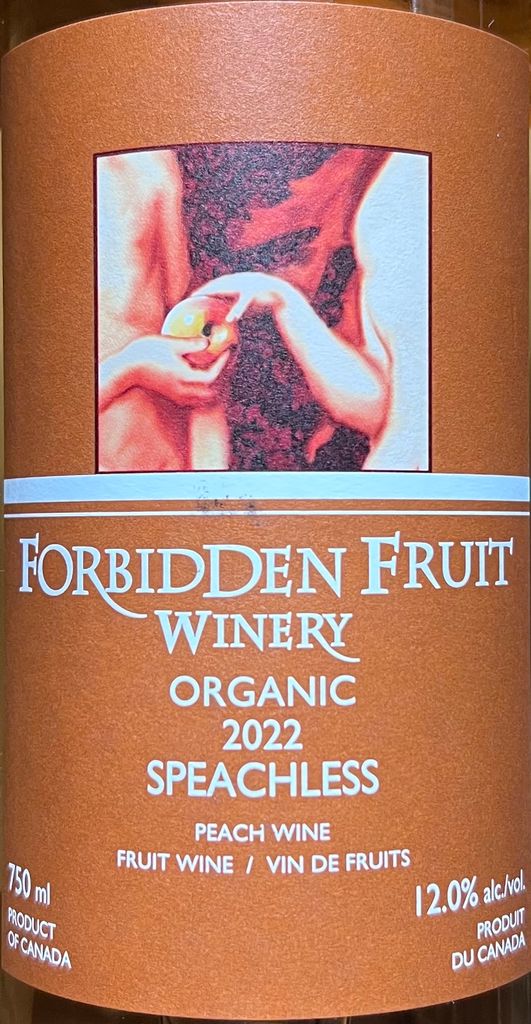 2022 Forbidden Fruit Winery Speachless, Canada, British Columbia ...