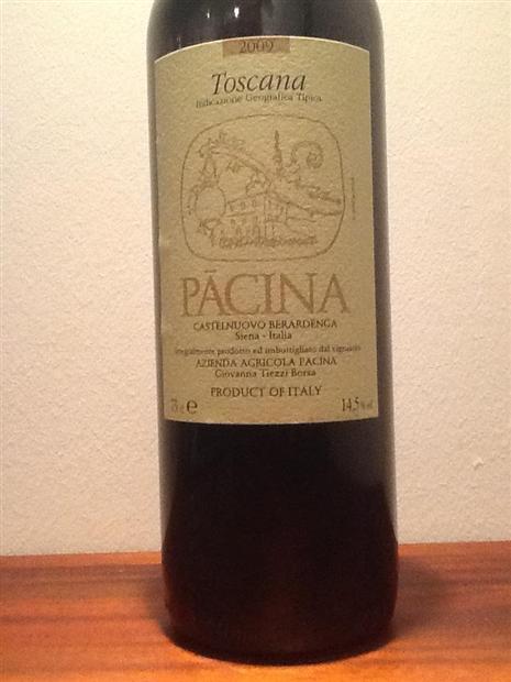 2009 Pacina Pacina Toscana IGT, Italy, Tuscany, Toscana IGT - CellarTracker