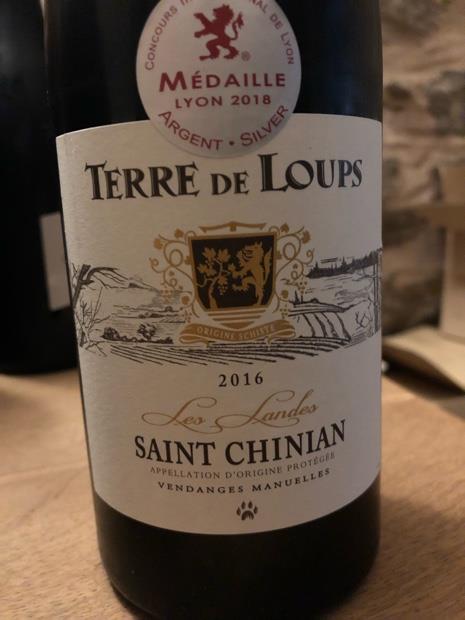 2021 Cave de Berlou Saint-Chinian Terre de Loups Les Landes, France ...