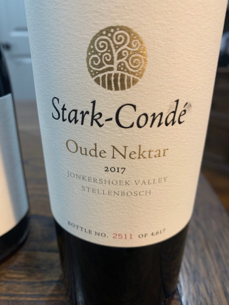 2019 Stark-Condé Cabernet Sauvignon Oude Nektar, South Africa, Coastal ...