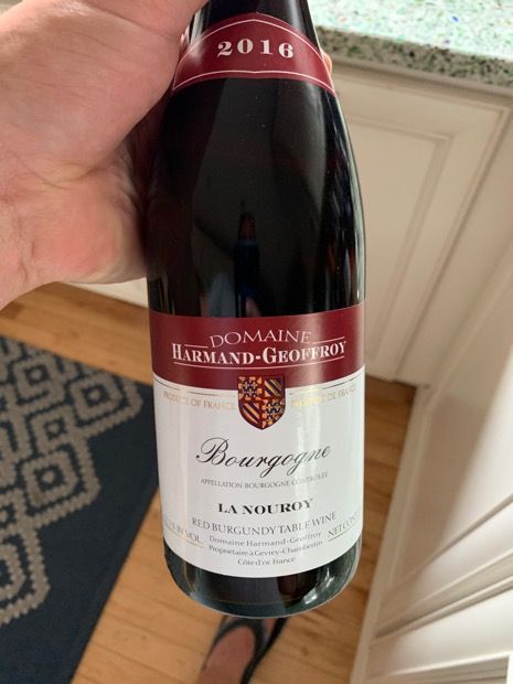 2016 Domaine Harmand-Geoffroy Bourgogne La Nouroy, France, Burgundy ...