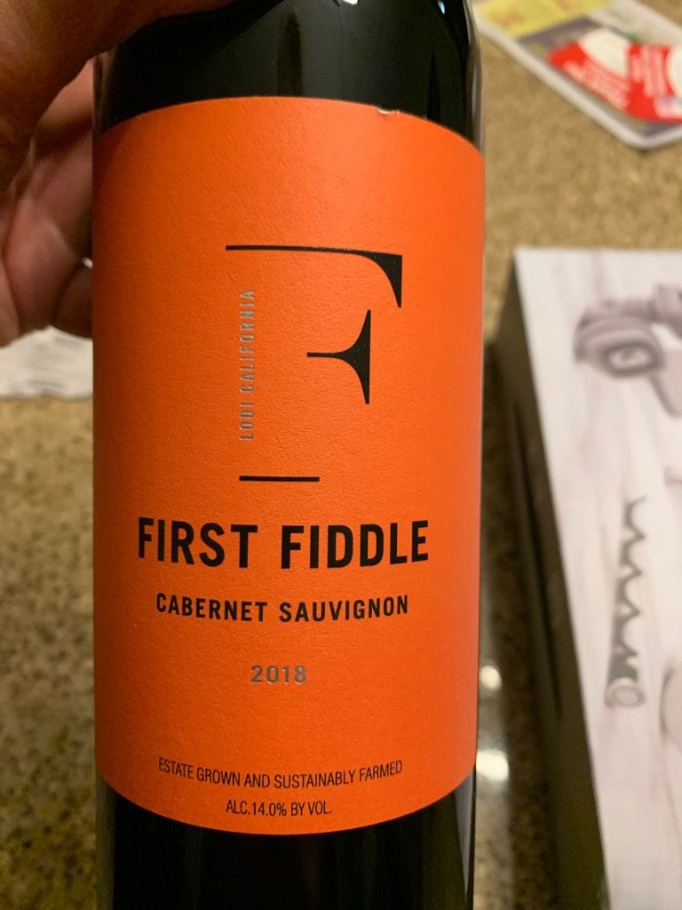 2018 First Fiddle Cabernet Sauvignon, USA, California - CellarTracker