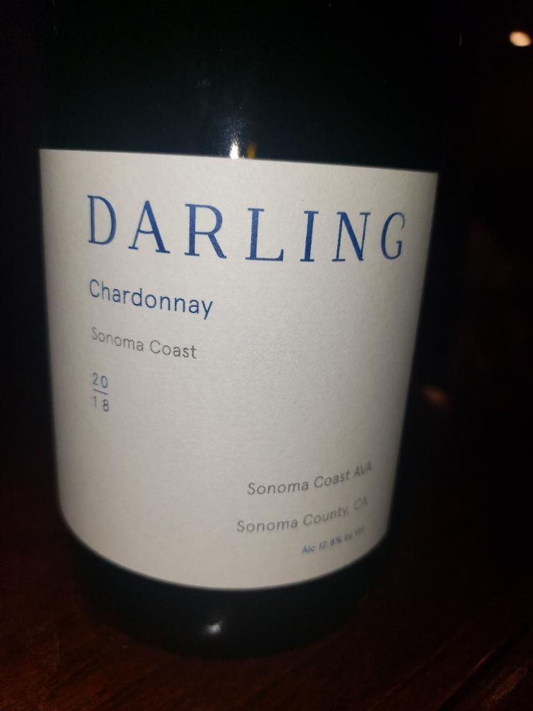2023 Darling Wines Chardonnay, USA, California, Sonoma County, Sonoma ...