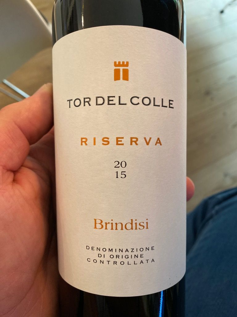 2014 Casa Vinicola Botter Brindisi Tor Del Colle Riserva, Italy, Puglia ...