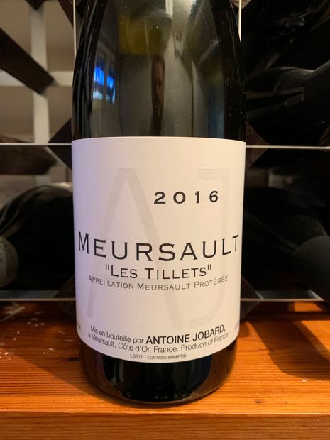 2016 Domaine Antoine Jobard Meursault Les Tillets, France, Burgundy ...