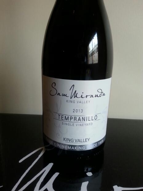 2013 Sam Miranda Tempranillo, Australia, Victoria, North East, King ...