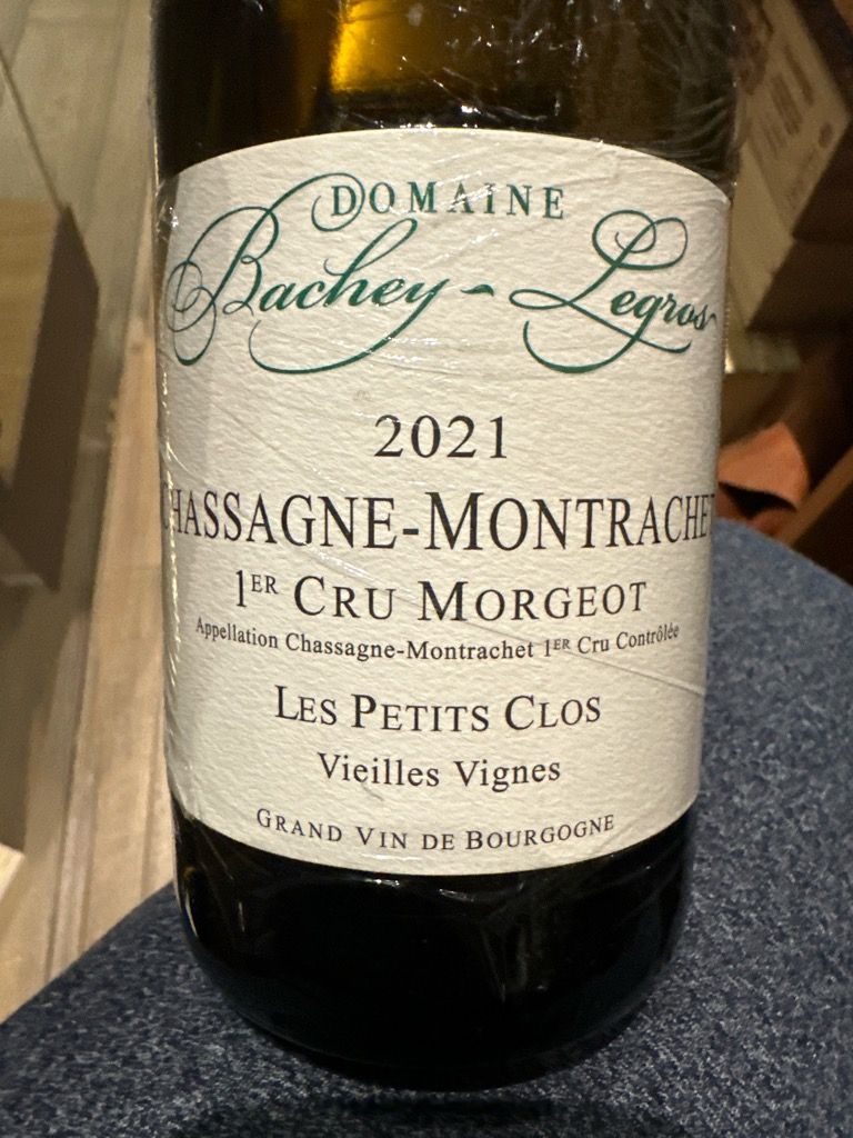 2022 Bachey-Legros Chassagne-Montrachet 1er Cru Morgeot, France ...