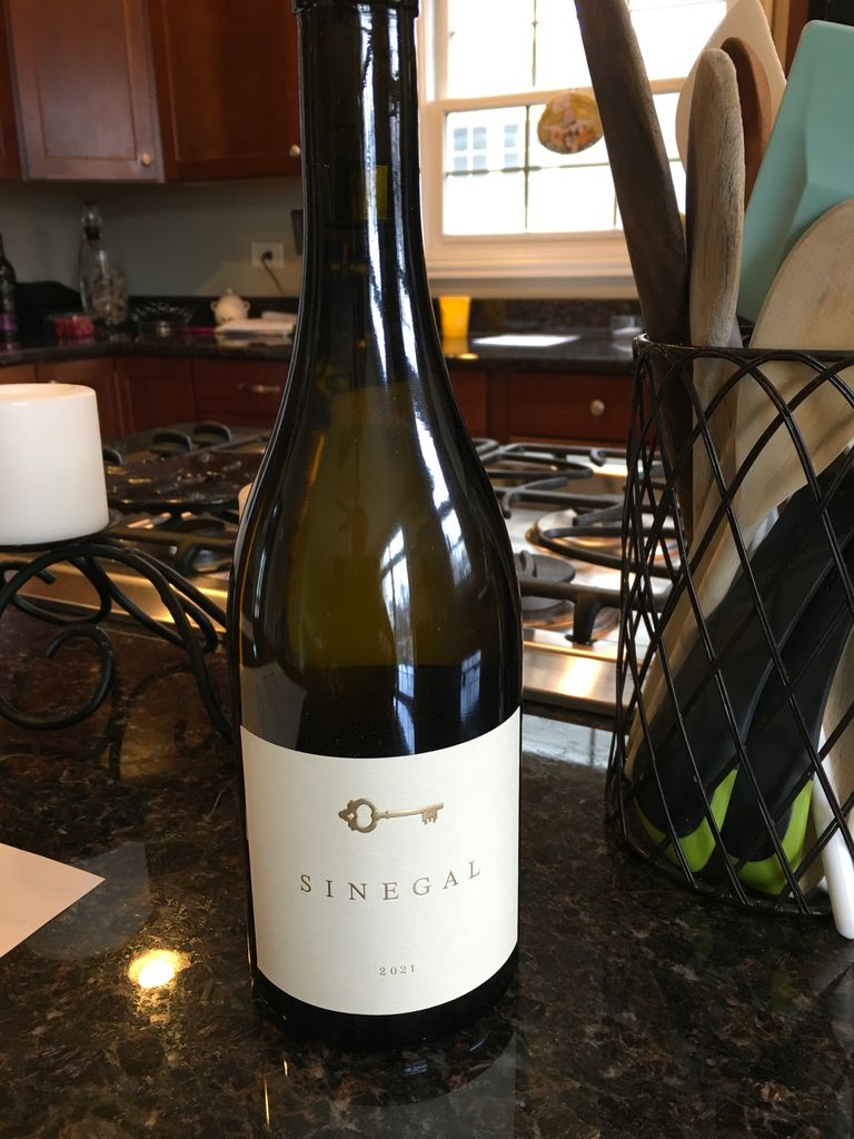 2021 Sinegal Chardonnay Charles Heintz Vineyard, USA, California ...