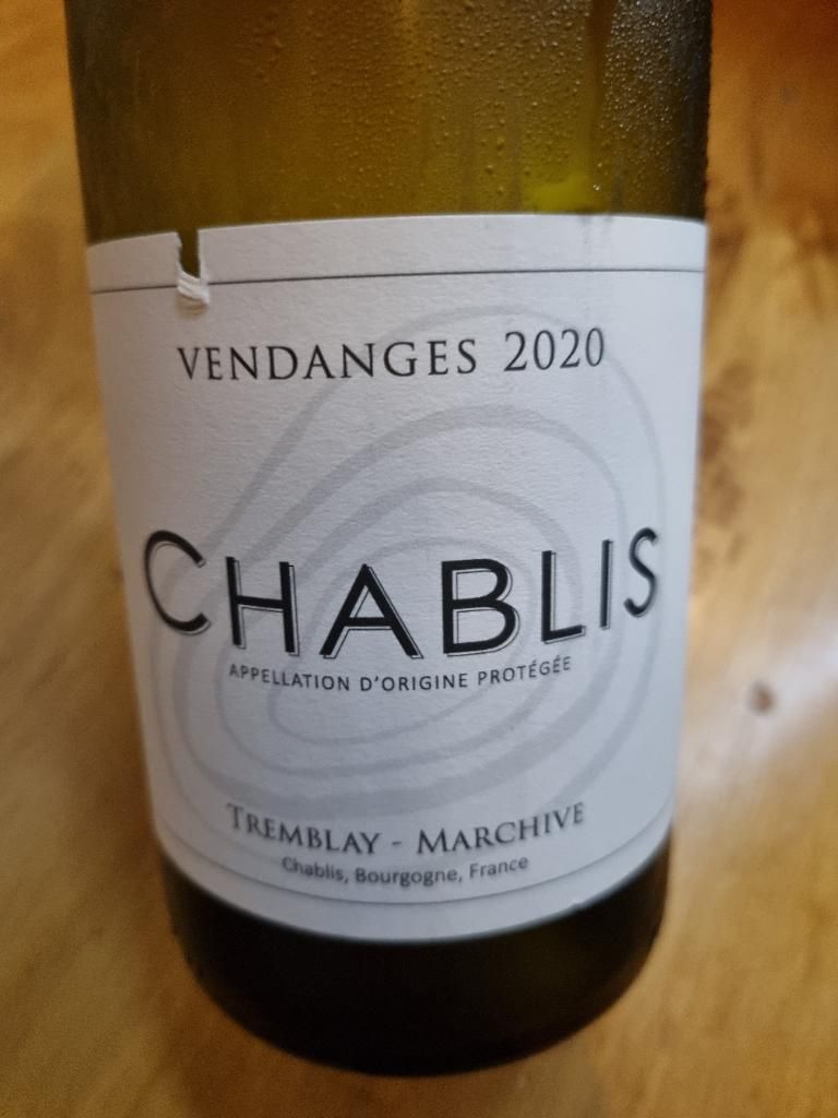 2020 Tremblay-Marchive Chablis Envers de Valmur, France, Burgundy ...