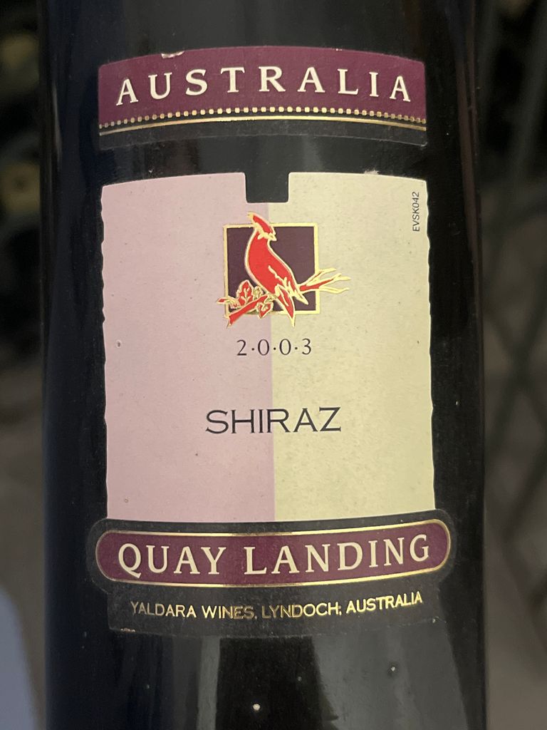 2003 Quay Landing Shiraz, Australia, South Eastern - CellarTracker