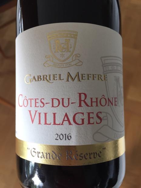 2016 Gabriel Meffre Côtes du Rhône Villages Grande Réserve, France ...